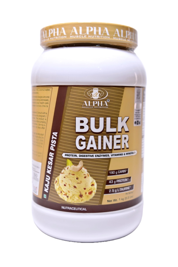 Alpha Muscle Bulk Weight Gainer | High-calorie Gainer | 43g Protein ...